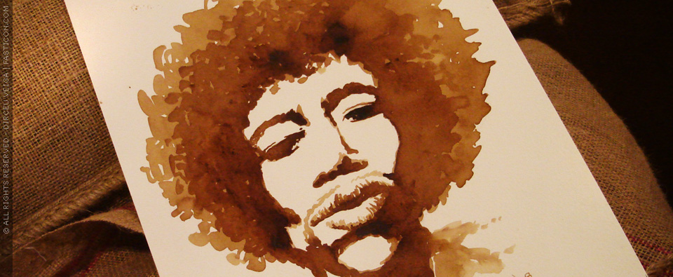 Pintando com café: Coffee Art by Dirceu Veiga - Sala7design